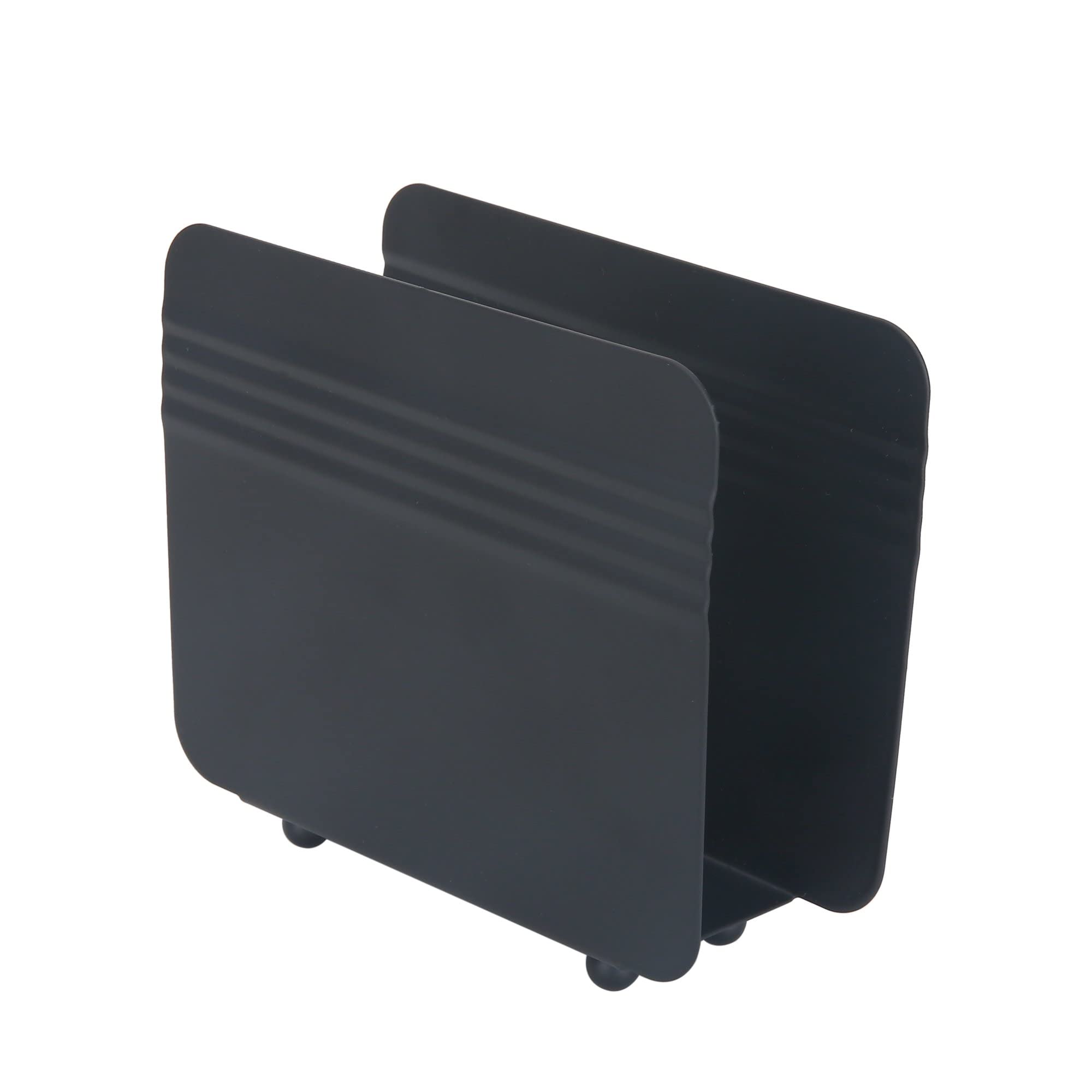 Napkin Holder, 2 Pack Paper Napkin Holders Tissue Dispenser Matte Black Finish for Kitchen Countertops, Dining Table, Picnic Table