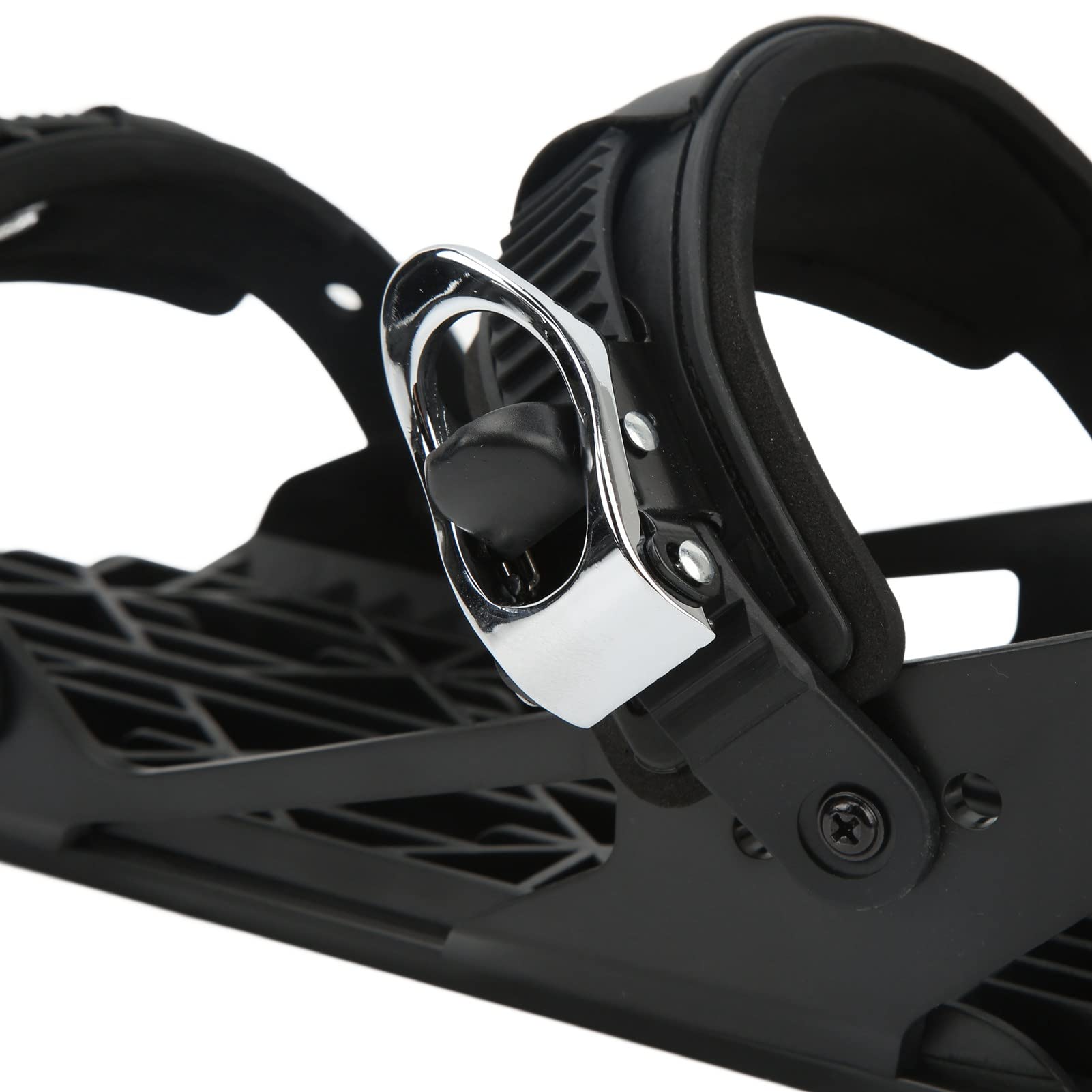 Ski Shoes, Snow Skates Ski Skates Mini Skis Snow Skate ABS Black Free Size Adjustable Binding Outdoor Mini Snowboard Ski Boots for Forest Trails