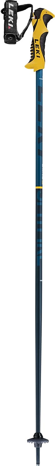 LEKI Spitfire Lite S Kids Ski Poles Blue/Mustard Yellow 105cm (42in)