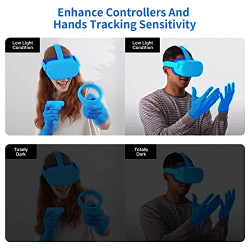 LED IR Illuminator Infrared Light for Meta Quest 2,Oculus Quest,Quest 2,Enhance Hand Tracking Immersive No-Light Disturbance,Increase Tracking Sensitivity with Power Adapter with Switch Button