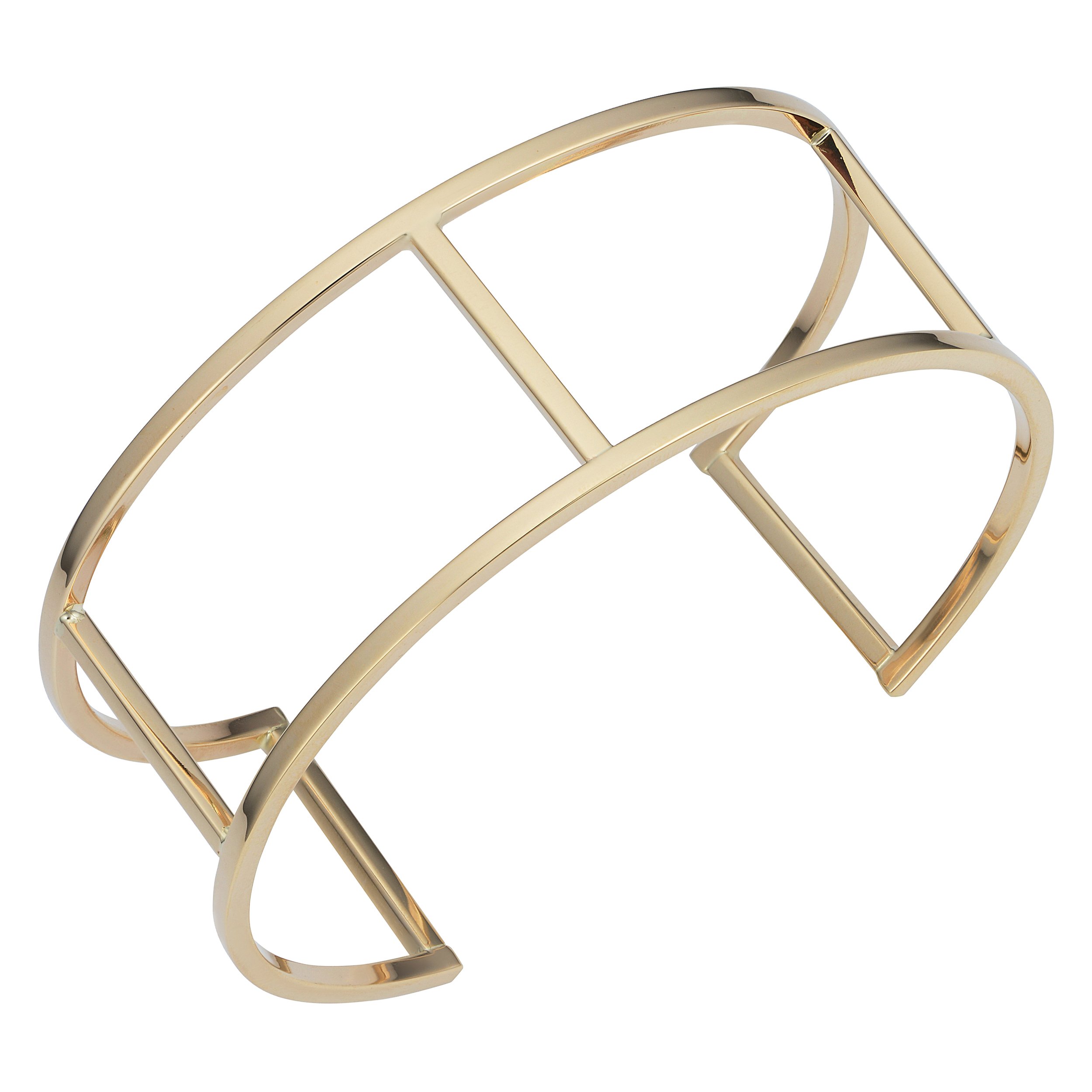 Kooljewelry 14k Yellow Gold Bold Cuff Bracelet (7.5 inch)