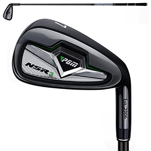 PGM Golf Clubs NSR III Golf Iron Thru Gap Wedge with Graphite Shafts for Right-Handed Golfers - S/R Flex (S FLEX-#7-0)