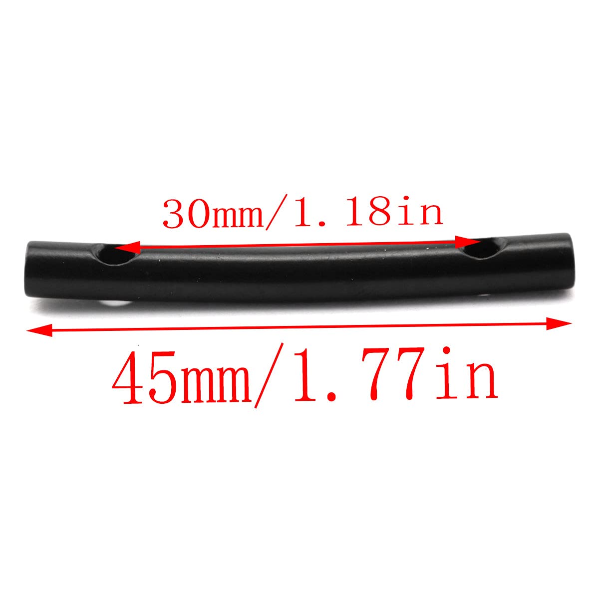 LQ Industrial Guitar String Retainer Bar 2PCS 45mm/1.77inch Black String Retainer Tension Bars with Screws for Electric Guitar Amp