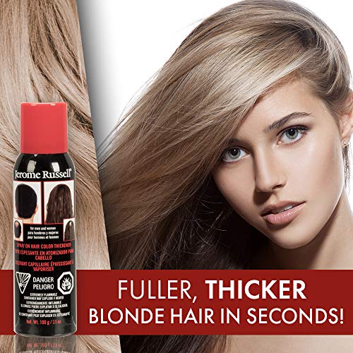 jerome russell Hair Color Thickener for Thinning Hair, Brown/Blonde, 3.5 Ounce