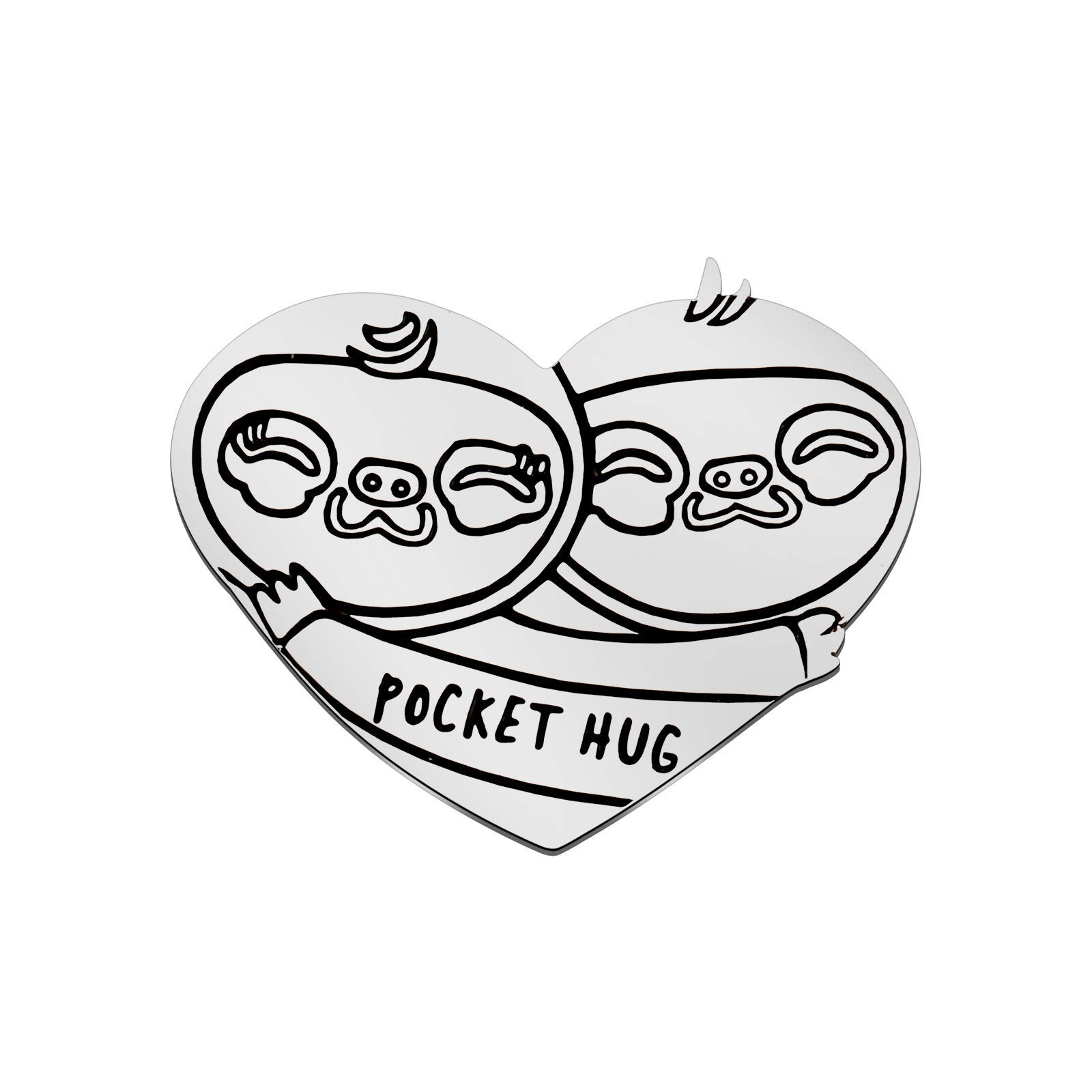 MAOFAED Pocket Hug Gift Sloth Pocket Hug Token Gift Couple Gift Long Distance Relationship Gift Sloth Gift BFF Gift Valentineās Day Gift (Sloth Pocket Hug)