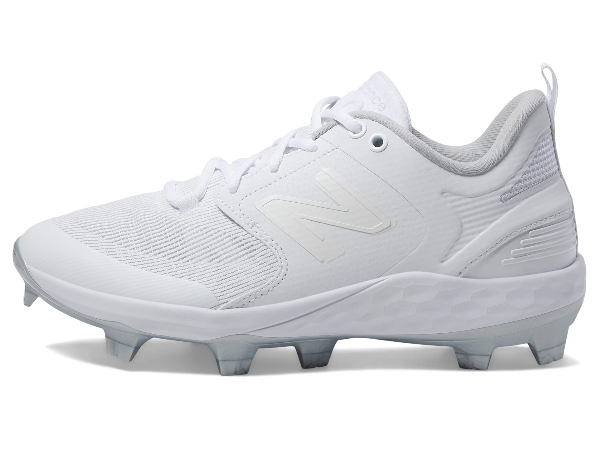 New Balance Men's Fresh Foam 3000 V6 Molded Baseball Shoe, Pearl/White, 10