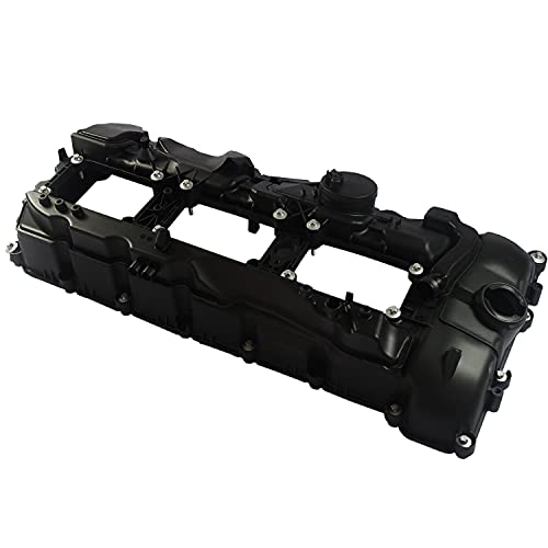 JDMSPEED New Engine Valve Cover with Gasket 11127570292 Replacement for BMW 335i 535i 2010-2017, 740i 740Li 2013-2015, X3 X5 X6 2011-2019 3.0L 264937 7570292 11-12-7-570-292 N55