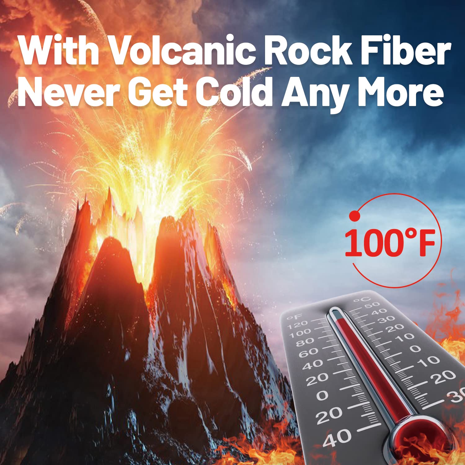 Merino Wool Volcanic Rock Ski Socks 2 Packs For Skiing, Snowboarding, Cold Weather,Thermal Knee-high Warm Socks, Hunting
