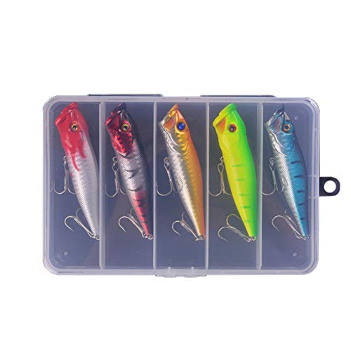 maiduoduo01 Fishing Lure 5Pcs Multi-Color Fake Fish Bait Fishing Lure Replacement Tool Kit Accessory