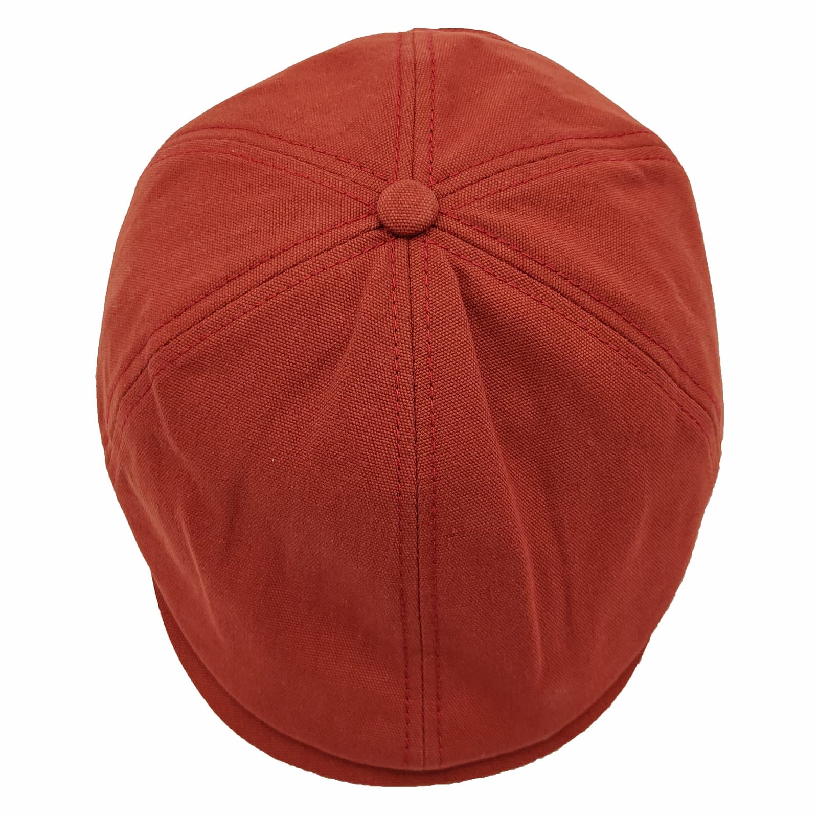 Men's Beret Hat Cotton Newsboy Berets Flat Caps Adjustable Classic Vintage Duckbill Buckle Cabbie Cap Red
