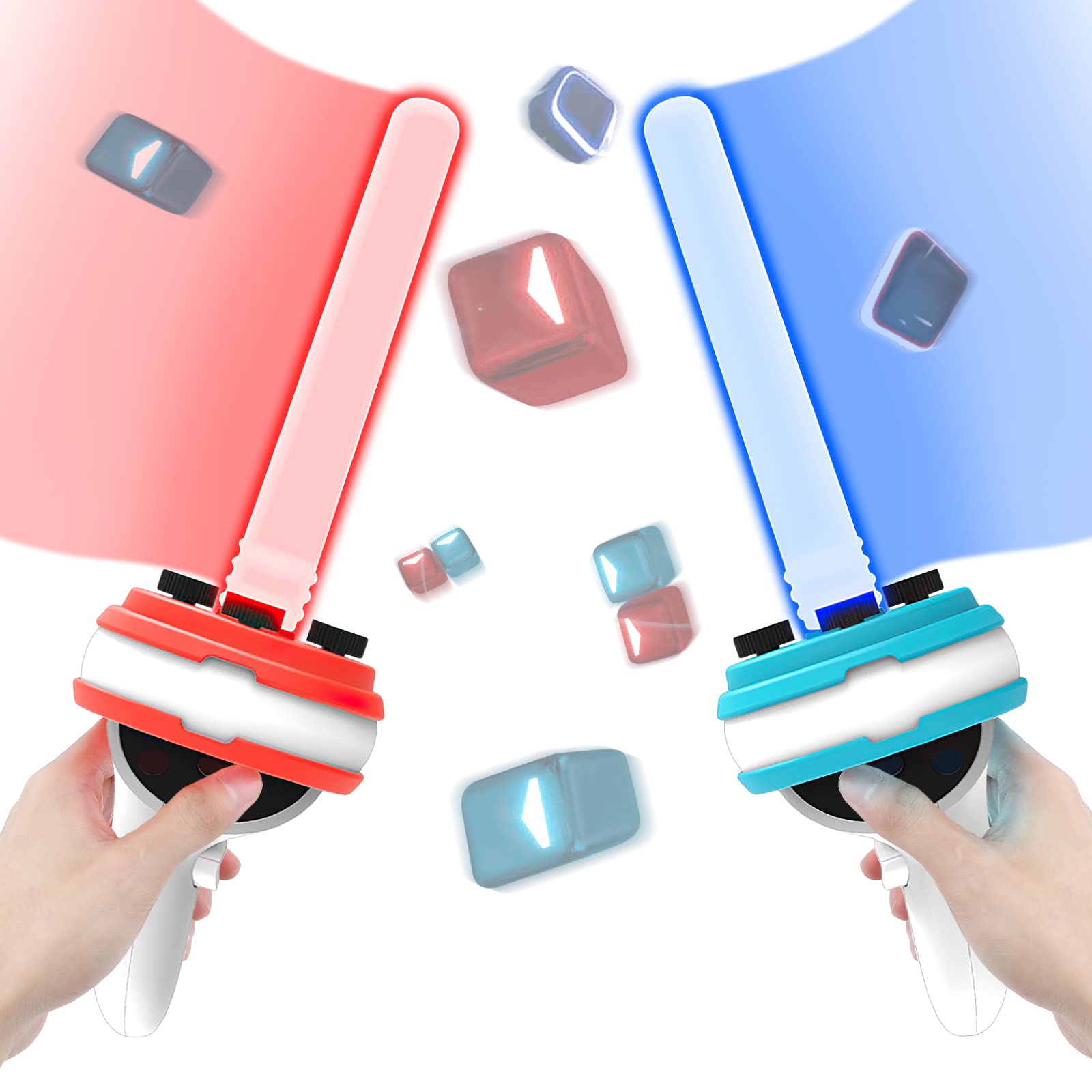 Number-one VR Game Lightsabers for Quest 2 Controllers, Quest 2 Accessories Beat Saber Games Accessories Enhanced Beat Saber Gaming Experience