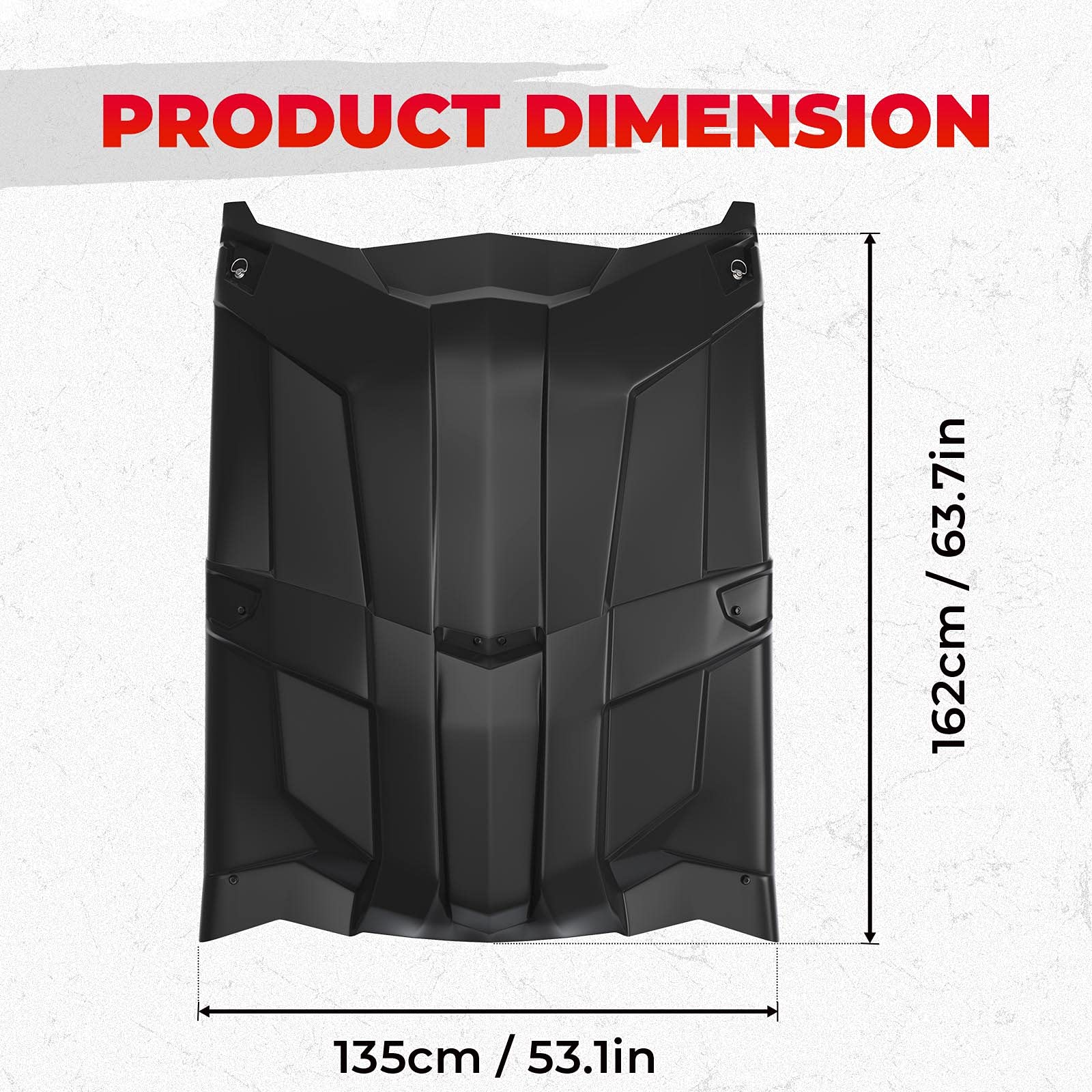 kemimoto Kemimoto Maverick X3 4-Seater Hard Roof for 2017 2018 2019 2020 2021 Can Am Maverick X3 Max Replace 4 Doors OEM # 715003750 4-Door Model