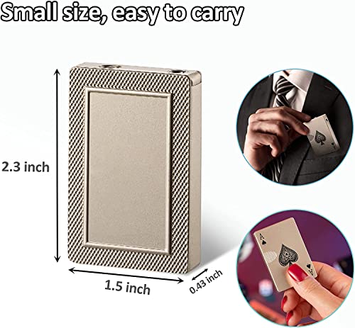 Jet Torch Lighter, Red Flame Ace Card Lighter Refillable Butane Playing Card Lighter, Exquisite Packaging, Windproof Lighters, Cool Lighter for Men, Candle, Camping, Birthday
