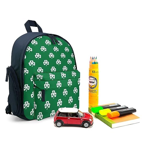 St. Patrick's Shamrock Pattern Laptop Backpack Lightweight Travel Backpack Fashion Daypack Shoulder Bag