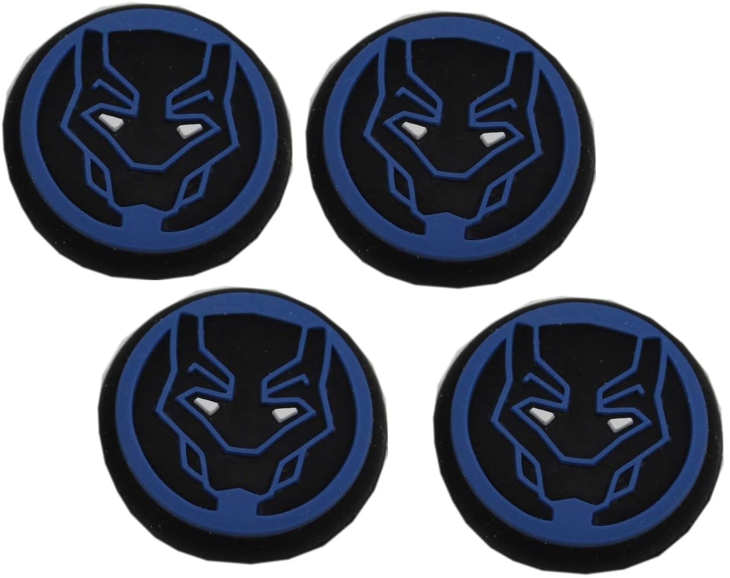 Marvel Black Panther Logo Controller Thumb Grip Silicone Caps for Playstation PS5 PS4 PS4 Pro Slim PS3 PS2 Xbox One Xbox 360 Series S X Nintendo Switch Pro Controller