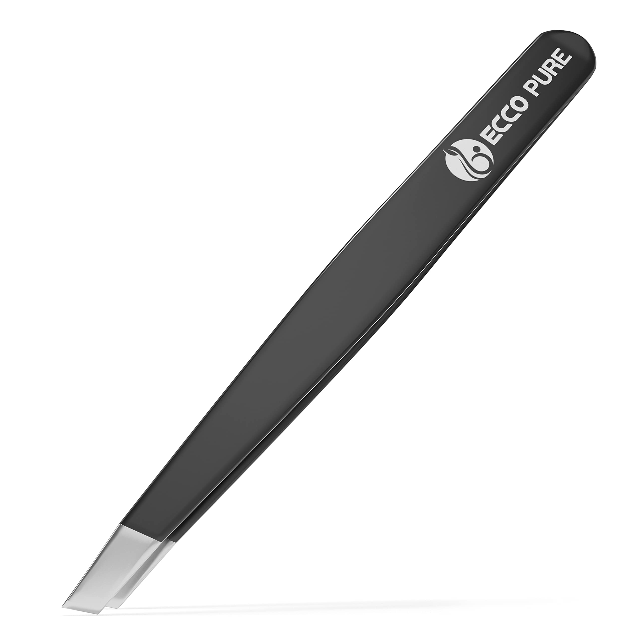 Slant Tip Tweezers For Women & Men - Stainless Steel Tweezer - Fine & Sharp Points - Premium-Grade Lab Precision (1 Pack)