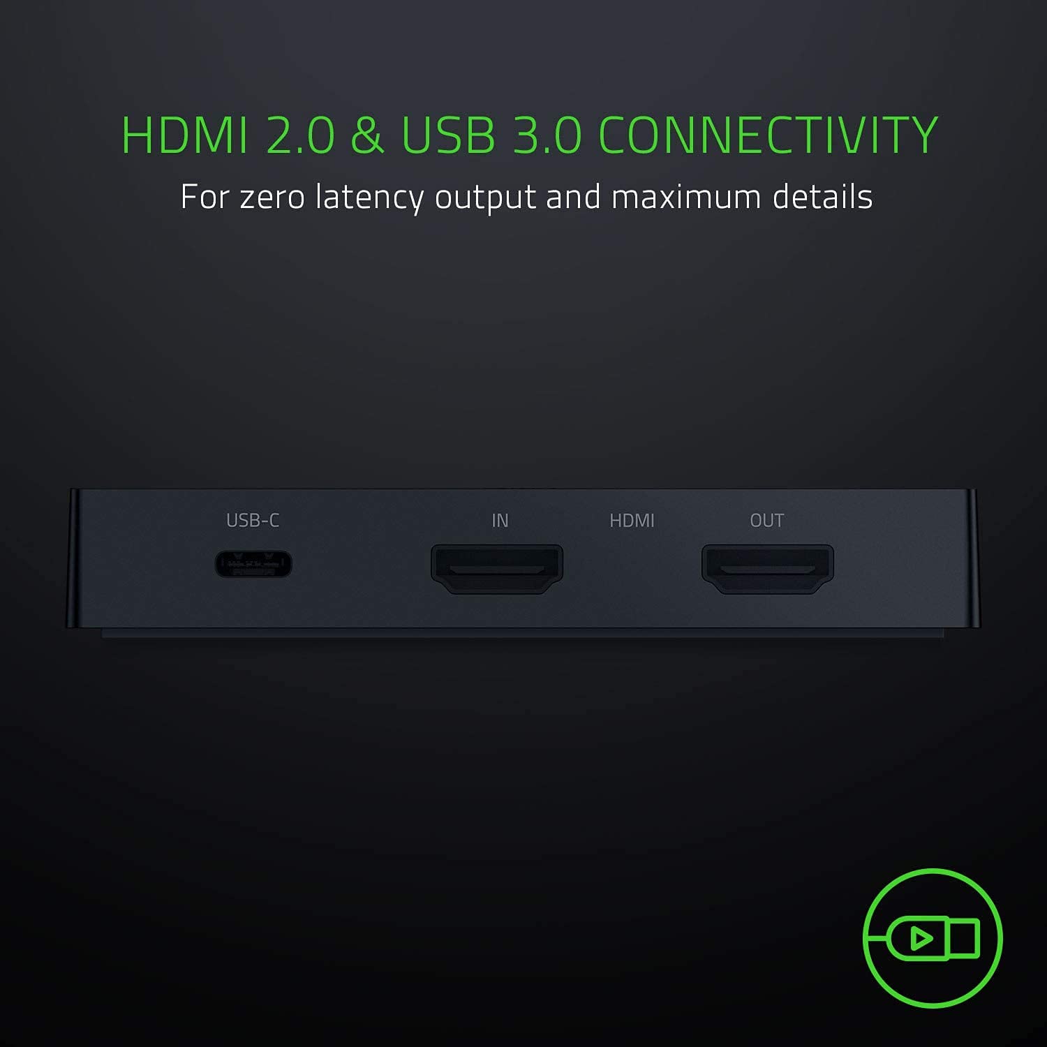 Razer Ripsaw HD Game Streaming Capture Card: 4K Passthrough - 1080P FHD 60 FPS Recording - Compatible with PC, PS4, Xbox One, Nintendo Switch (Renewed)