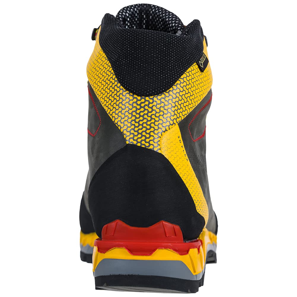 La Sportiva Mens Trango Tech Leather GTX Mountaineering/Hiking Boots, Black/Yellow, 8.5