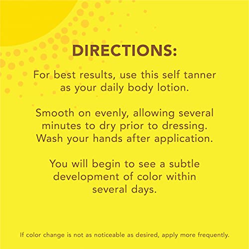 Jergens Natural Glow Sunless Tanning Lotion, Medium to Deep Self Tanner Tone, 10 Ounce Daily Moisturizer Pump, featuring Antioxidants and Vitamin E, (2 Pack)