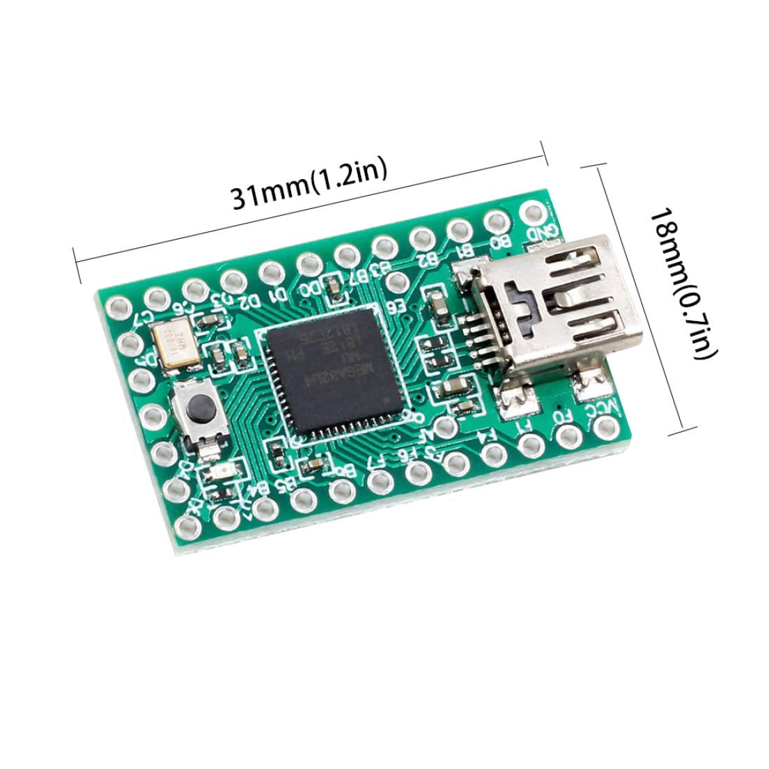 VumSyme USB Development Board Core Board 2.0 USB Keyboard Teensy Logic Analyzer AVR Board Green