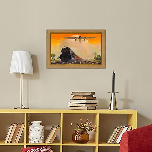 iCanvasART 1 Piece Giant Conquerers of Space and Time Pennsylvania Railroad Canvas Print by Print Collection, 26 x 18/1.5" Deep