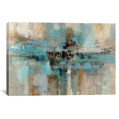 iCanvasART WAC1383 Morning Fjord Canvas Print by Silvia Vassileva, 40 by 26-Inch, 0.75-Inch Deep