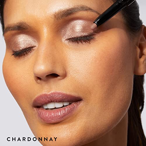 LAURA GELLER NEW YORK Make It A Double Dual-Ended Eyeshadow - Chardonnay - Cream Eyeshadow Stick + Matching Powder Eyeshadow - Crease-Proof & Smudge-Proof