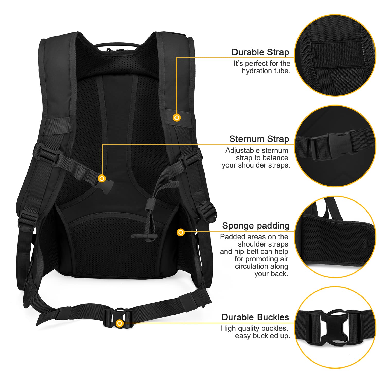 Mardingtop Tactical Backpack for Men,Military Molle Backpack for Hiking,Motorcycle Backpack,28L EDC Backpack