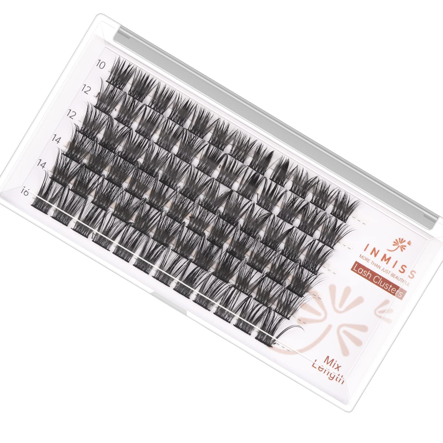 Lash Clusters D Curl 72 Pcs Cluster Lashes Natural Look Lash Extension Clusters Individual Lashes, Eyelash Extension Clusters DIY Lash Extensions at Home Lashes (D Mix 10-16mm, A02)