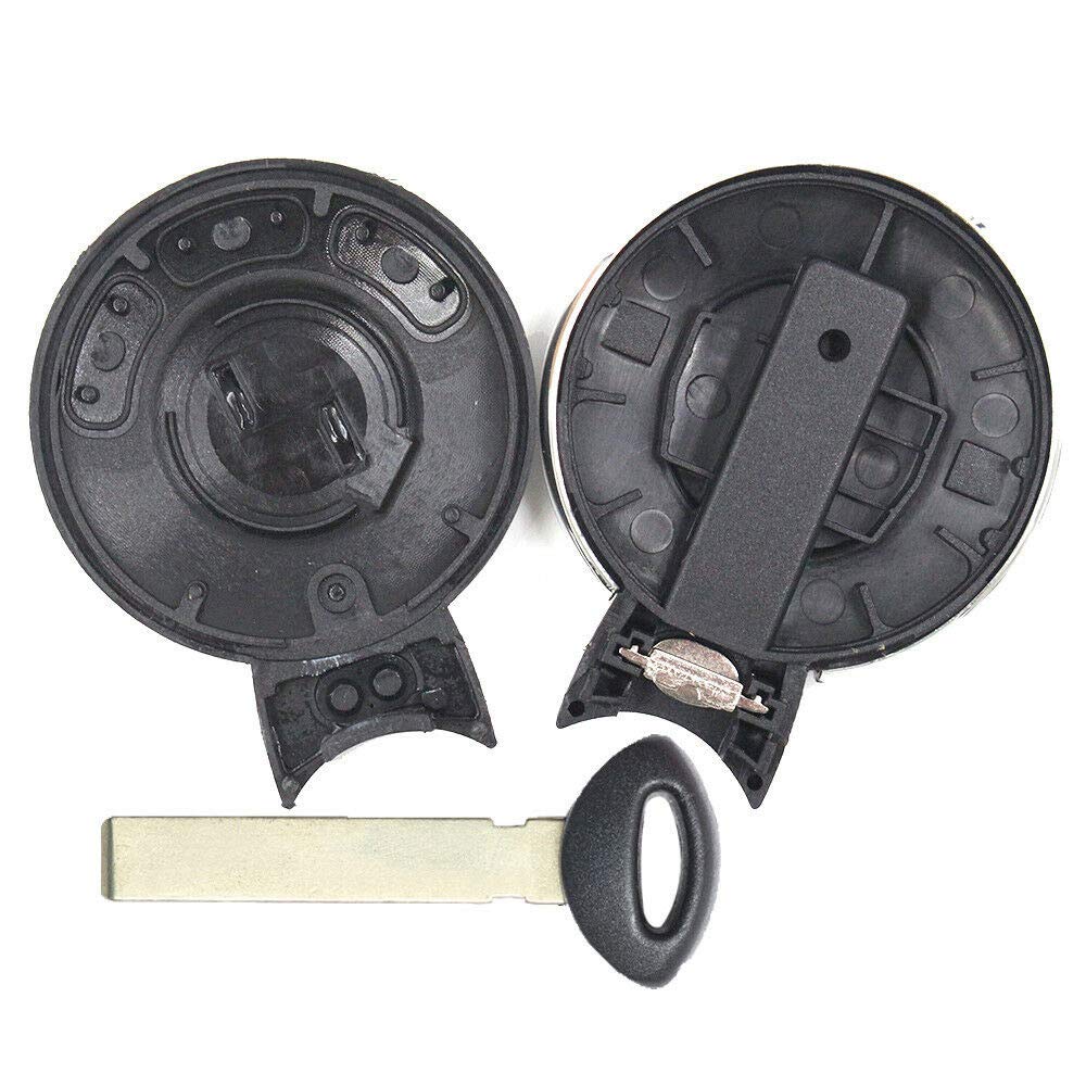 Keymall keyless entry remote car Key fob Shell Case 3 Button for BMW Mini Cooper 2007-2014,Just Key Shell