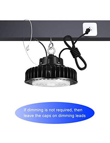 LED High Bay Light 200W 30000LM 5000K IP65 150lm/w with US Plug 5ft Cable,UFO Commercial Light Alternative to 800W MH/HPS Warehouse Workshop Factory Barn Garage Lowbay Area Lighting Fixture