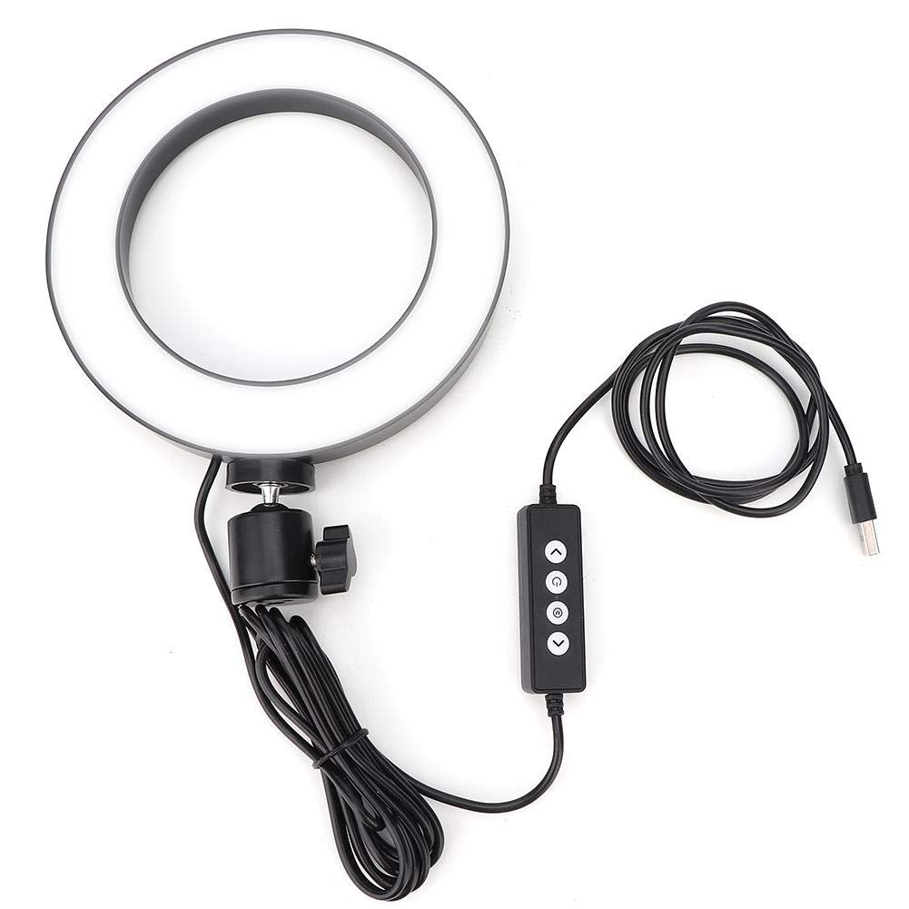 LED Live Streaming Ring Light Studio Photography Selfie Tattoo Fill Light for Photography Studio, Selfie, Live Broadcast, Product Shooting, Photography Fill Light (6.5 inches/Black)