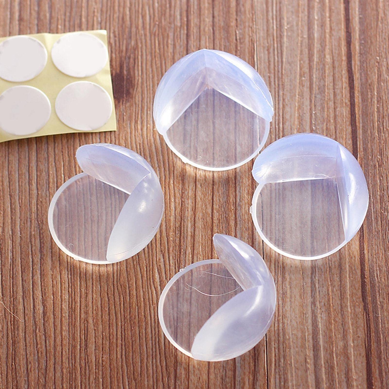 WAITLOVER 4pscs Rubber Ball Transparent L Shape Baby Silicone Kids Table Protector Desk Corner Soft I8F1 Clear Corner Guards