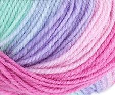 Lion Brand Ice Cream Yarn - 6 Pack with Pattern Cards in Color (Ube)