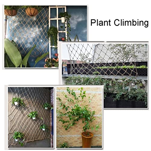 Safety Net Balcony Protection Safety net, Stair Railing net, Ceiling Decoration net, Scenic Fence net, Outdoor Expansion Climbing net, Hand-Woven Hemp Rope net Protective Safety Ro