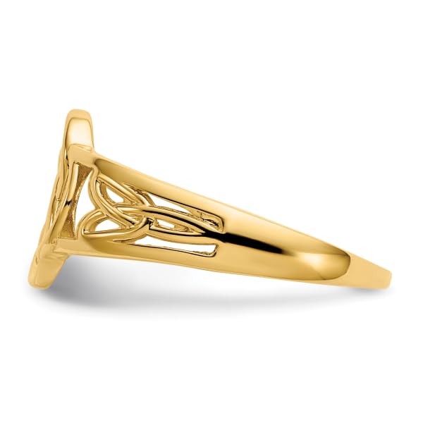 IceCarats 14K Yellow Gold Ladies Celtic Love Knot Ring Size 6