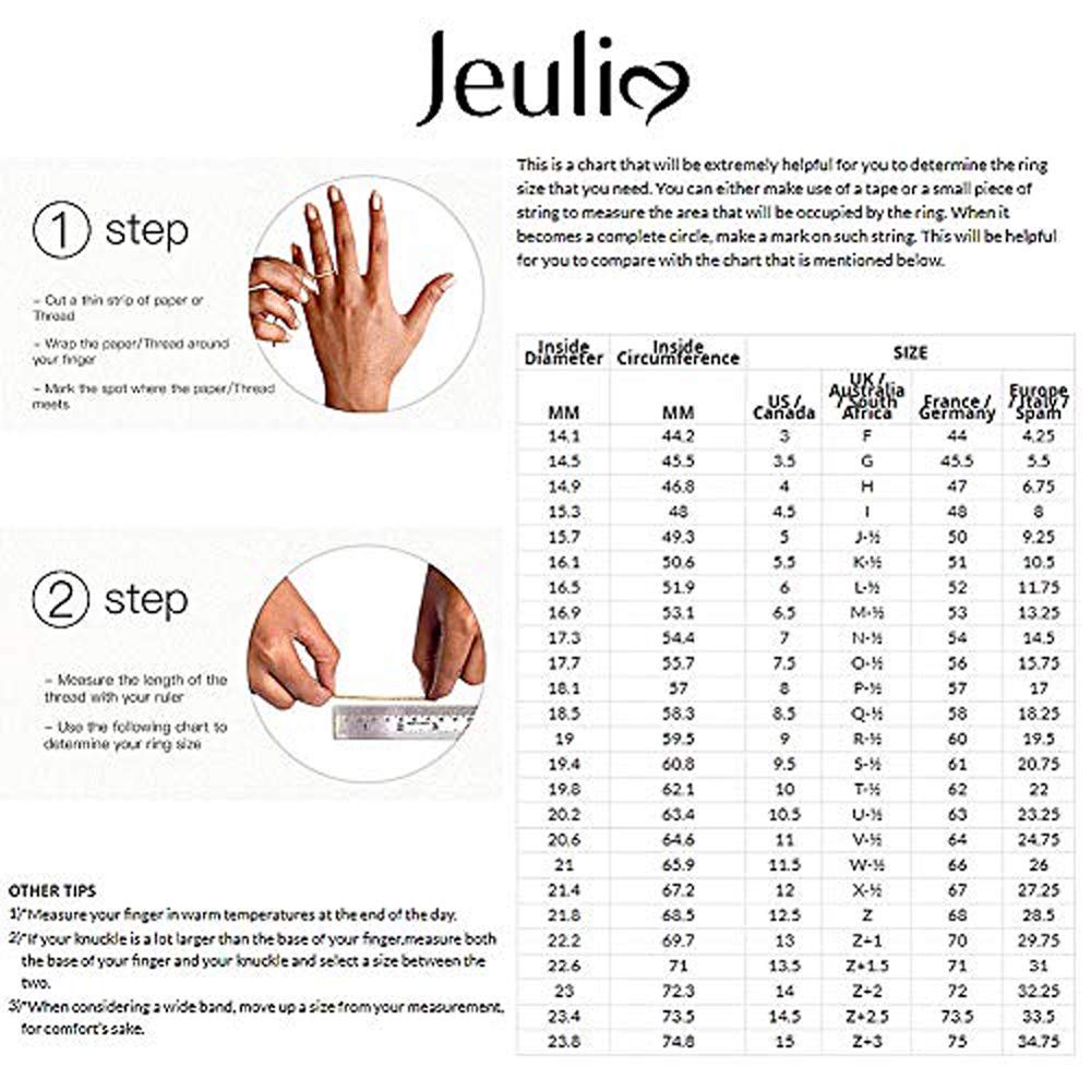JEULIA "Pumpkin King Jack Skull Women Rings 925 Sterling Silver Skull Diamond Ring Bridal Set Wedding Engagement Anniversary Promise (7.0(U.S))