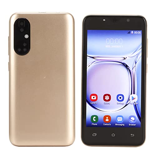 Smartphone, 4.5in HD Screen Cellphone, Face Recognition Mobile Phone, 2GB RAM 16GB ROM Dual Camera WiFi Unlocked Support WiFi BT FM(#1)