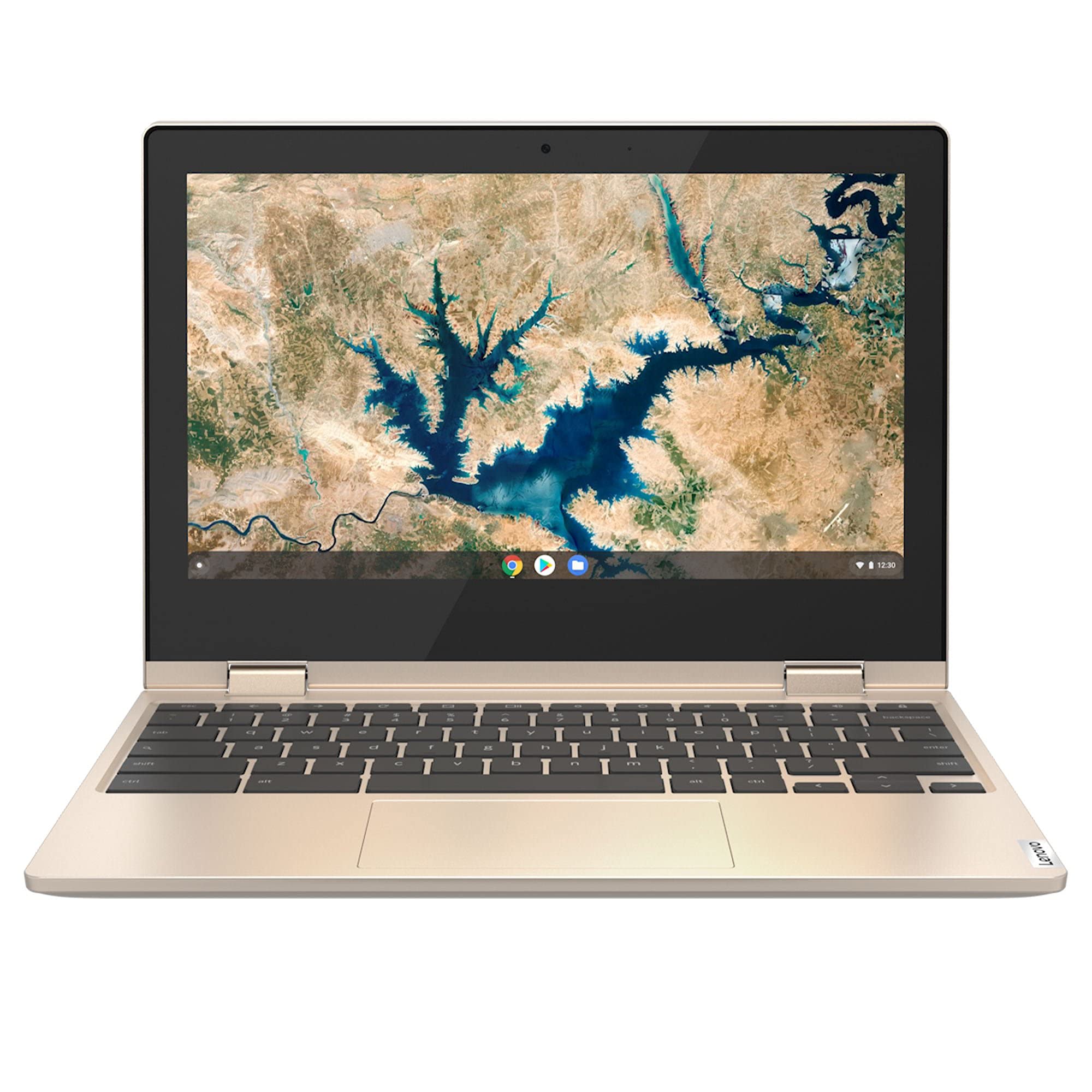 Lenovo Chromebook Flex 3 2-in-1 Convertible Laptop in Almond Intel Processor 64GB eMMC 4GB 11.6in IPS Touchscreen BT Webcam iSlik Pen (Flex 3 - Renewed)