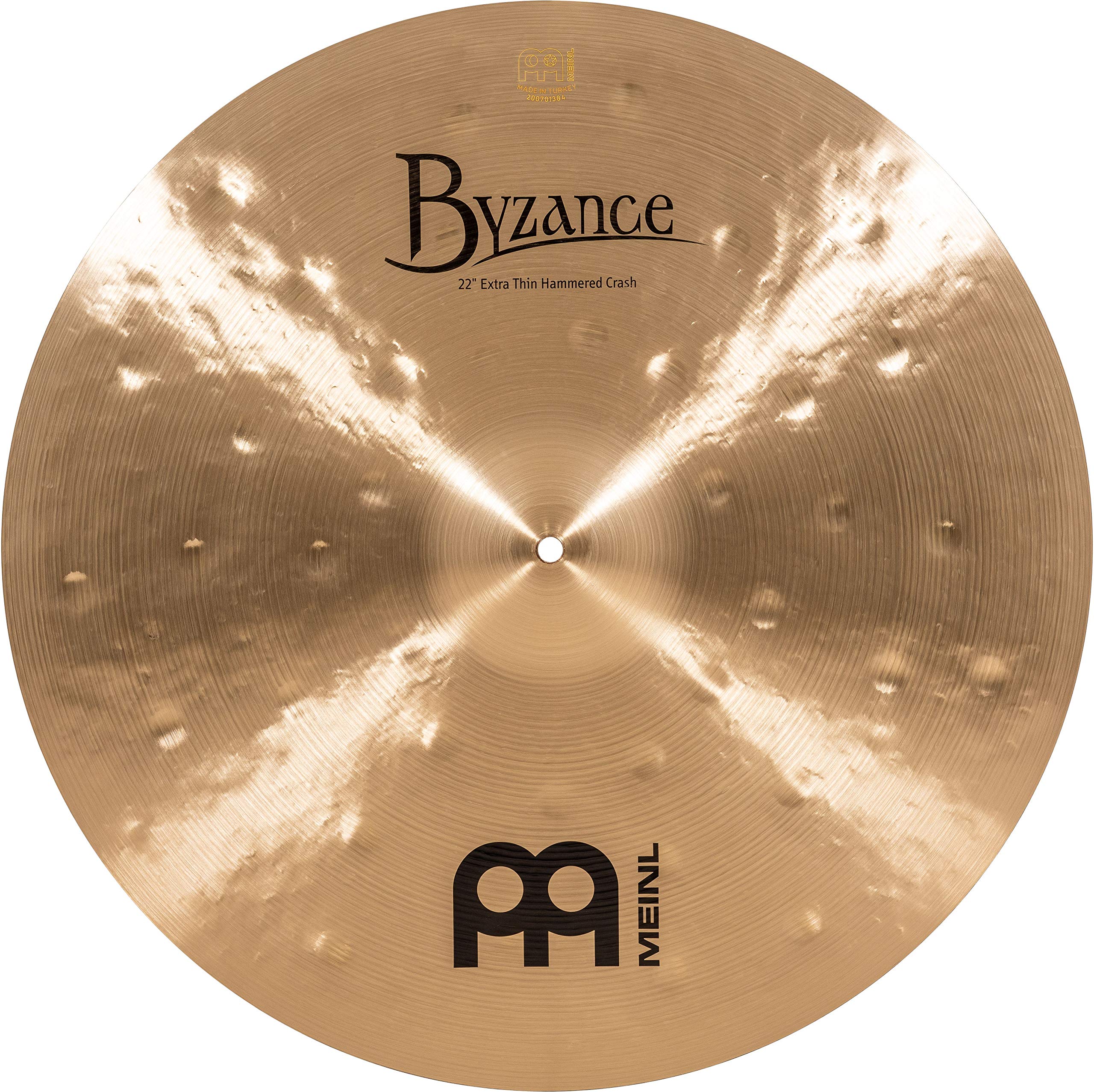 Meinl Cymbals Byzance Traditional Extra Thin Hammered Crash β Made in Turkey β B20 Bronze, 2-Year Warranty, 22γ€γ³γ (B22ETHC)