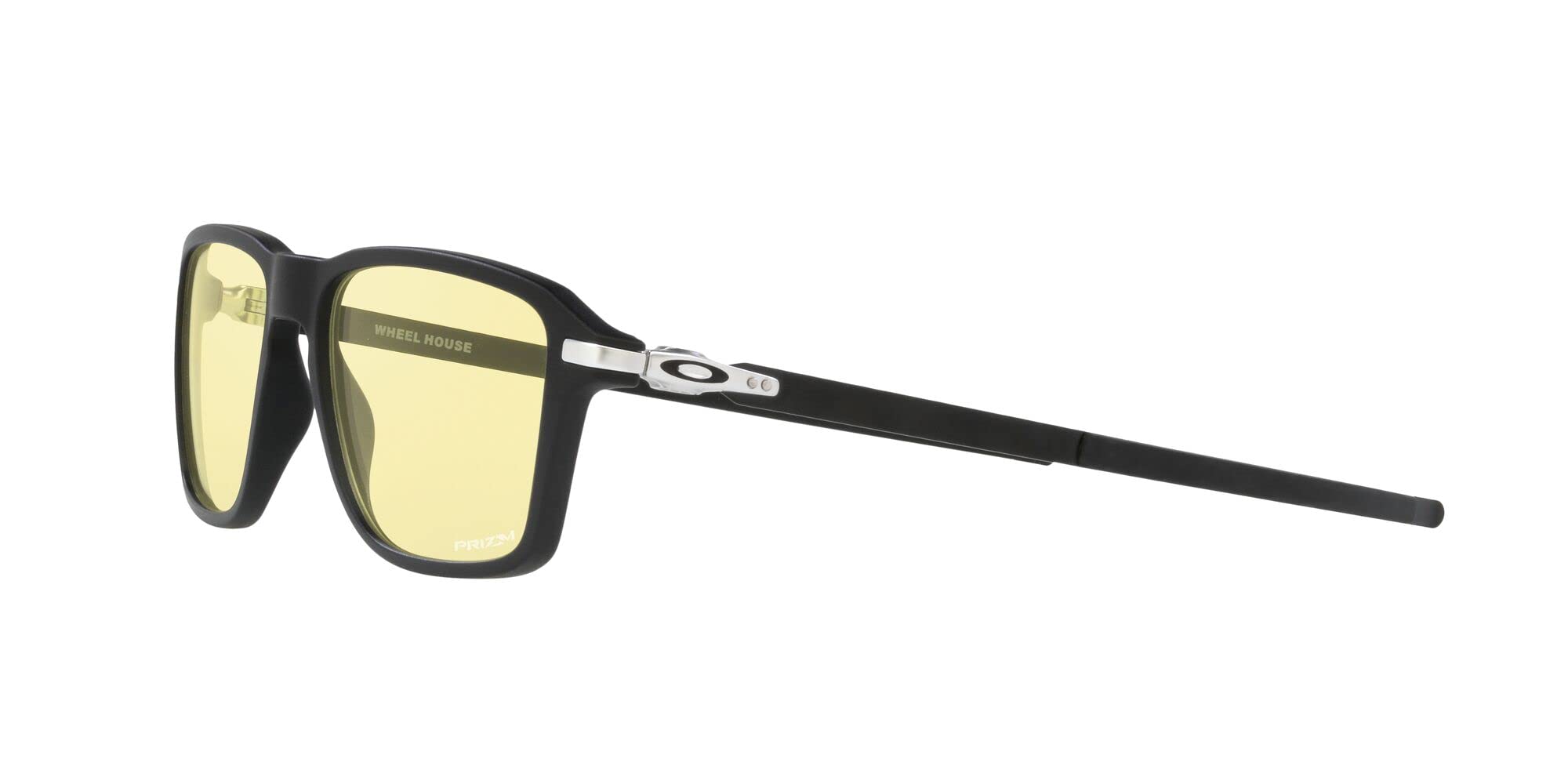 Oakley Men's OO9469 Wheel House Square Sunglasses, Matte Black/Prizm Gaming, 54 mm