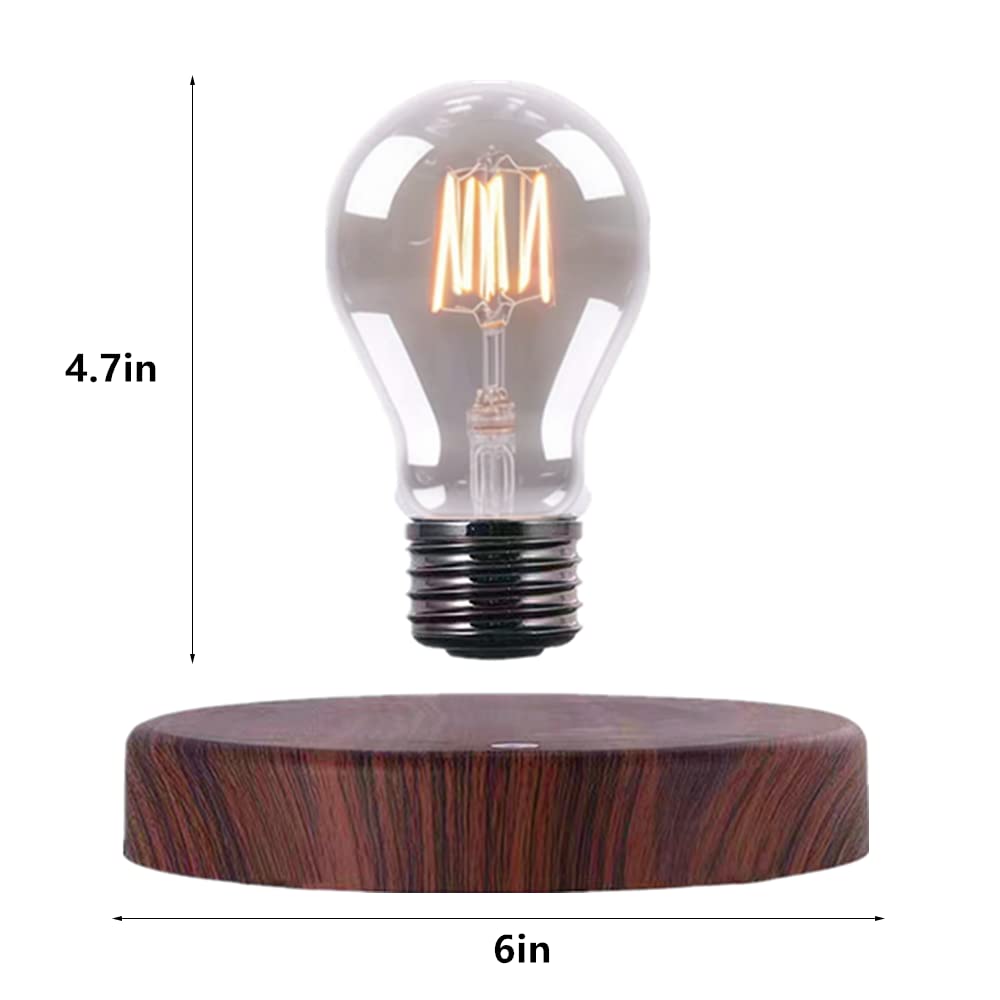 Magnetic Levitating Floating Wireless LED Light Bulb Desk Lamp ,Magic Desk lamp, Science Fiction into Reality, Suitable for Room and Office Decoration,Unique Gift Instantly Become The Focus