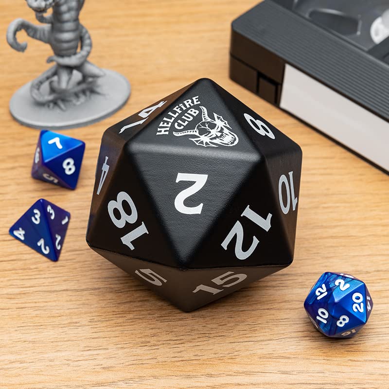 Paladone Stranger Things Hellfire Club Dungeons and Dragons Dice Stress Ball | Sensory Grip Strengthener Horror Movie Merchandise