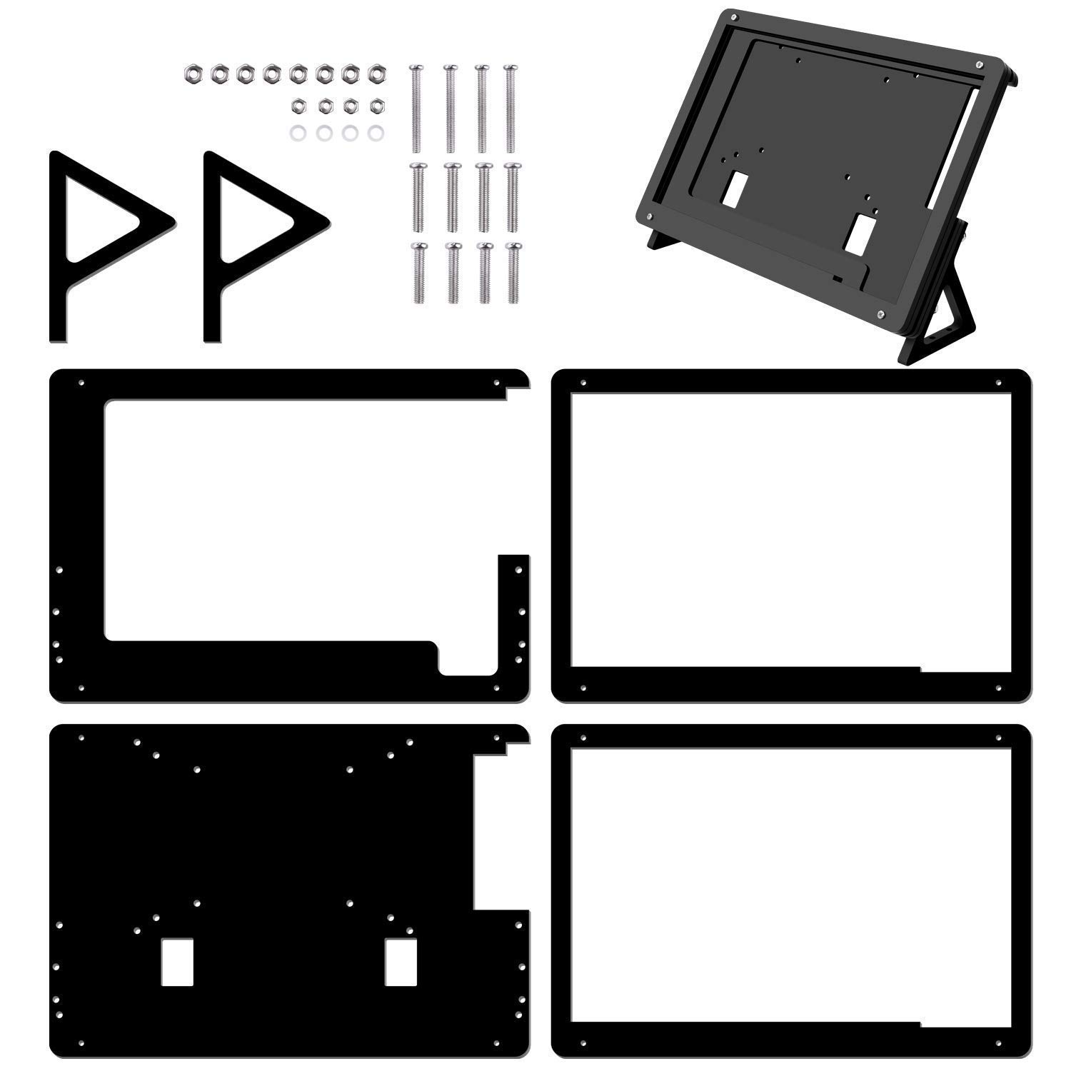 kuman 7 Inch Touch Screen 1024x600 for Raspberry pi 4 3 2 1 Model B A and PC