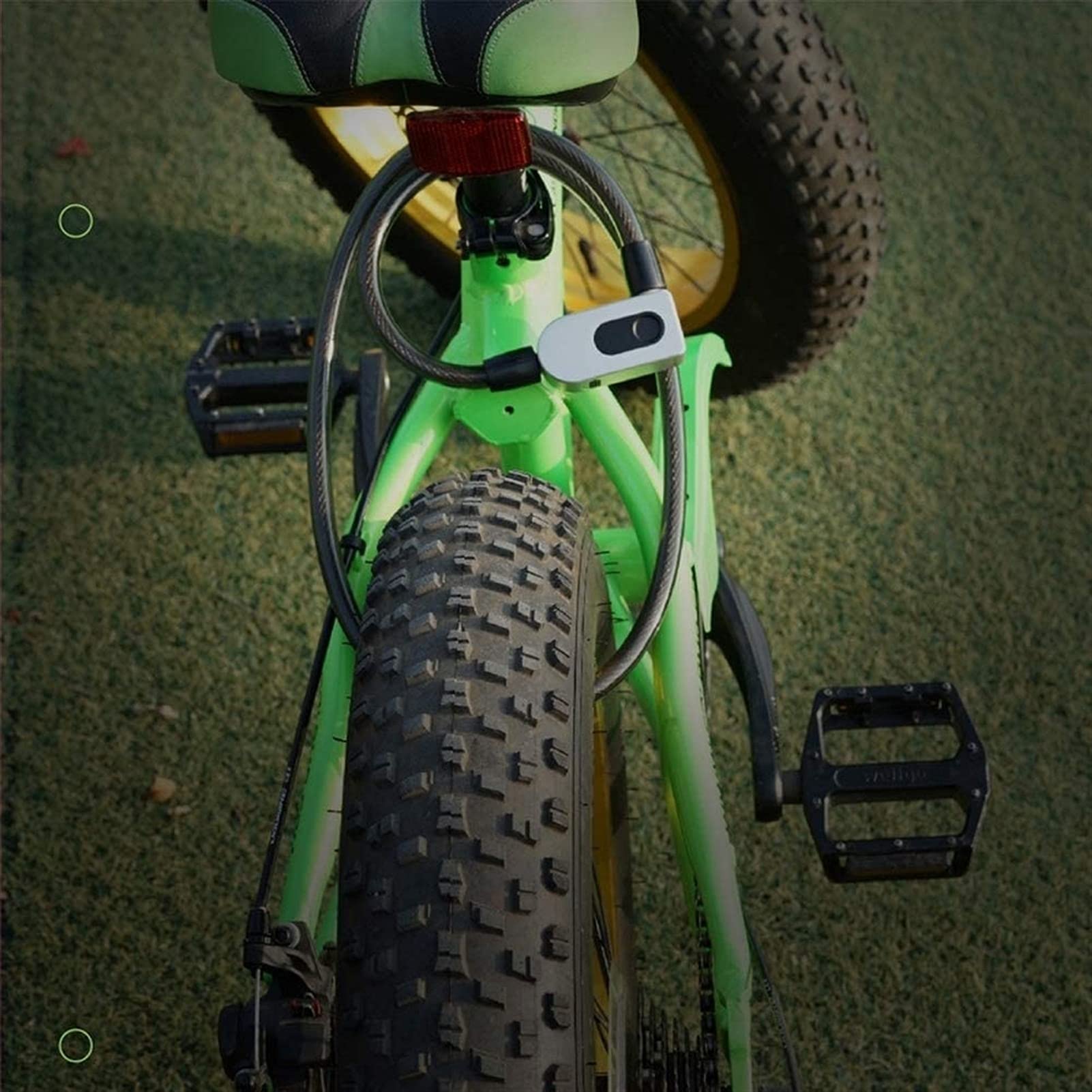 LJJSMG Bike Cable Lock, Smart Fingerprint Lock, Secure Scooter Bike Grill Luggage Protect Your Personal Property