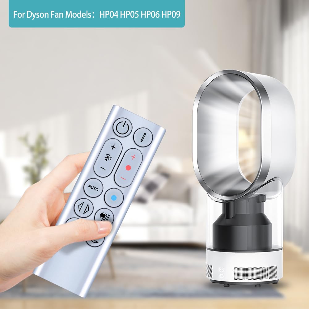 Replacement HP04 HP05 HP06 HP09 Remote Control for Dyson Pure Hot + Cool Heater Fan Air Purifying/Heater(Color: Silver)