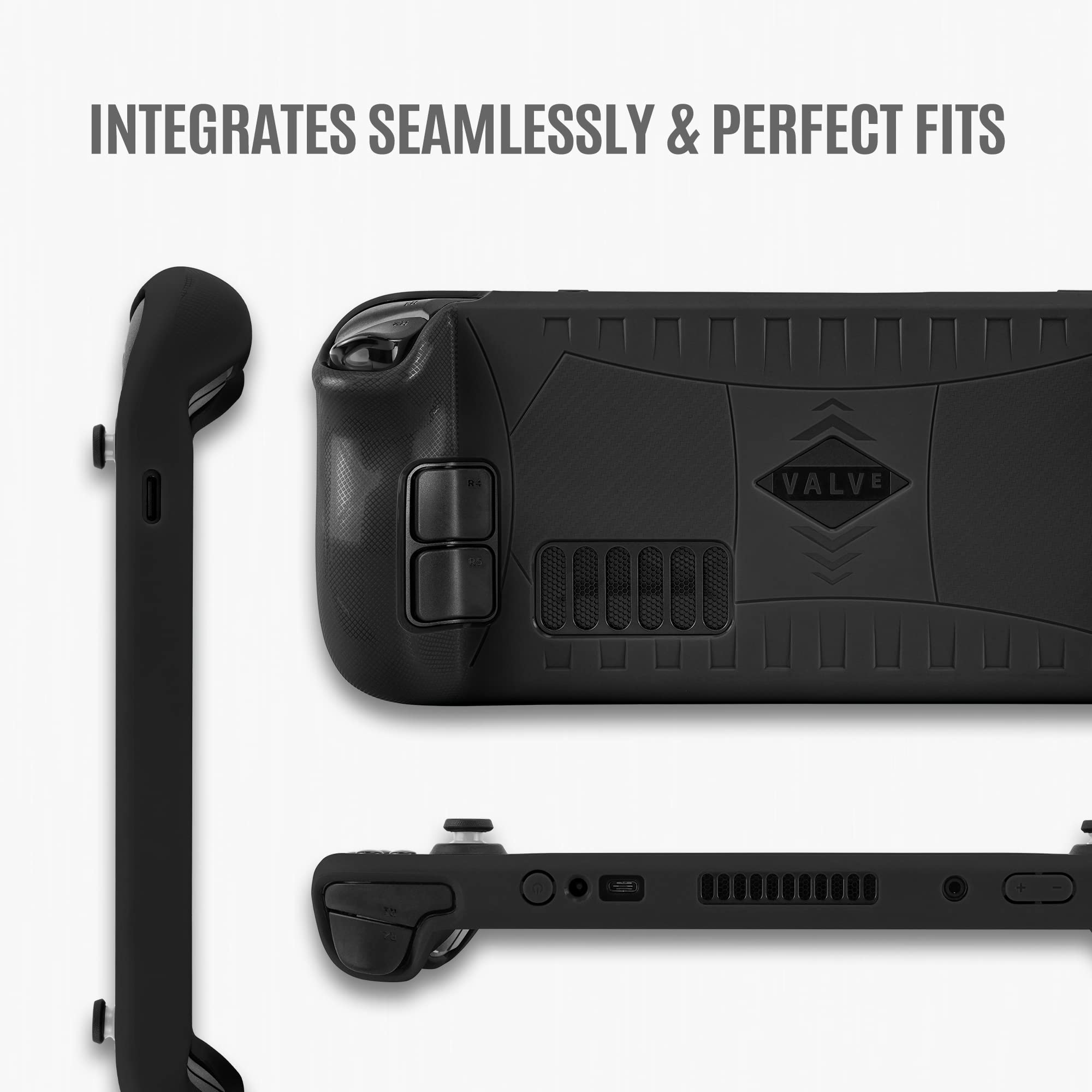 Park Sung Protective Case for Steam Deck/Precise Cutouts & Perfect Fits/Anti-Collision and Shock Absorption (Black)