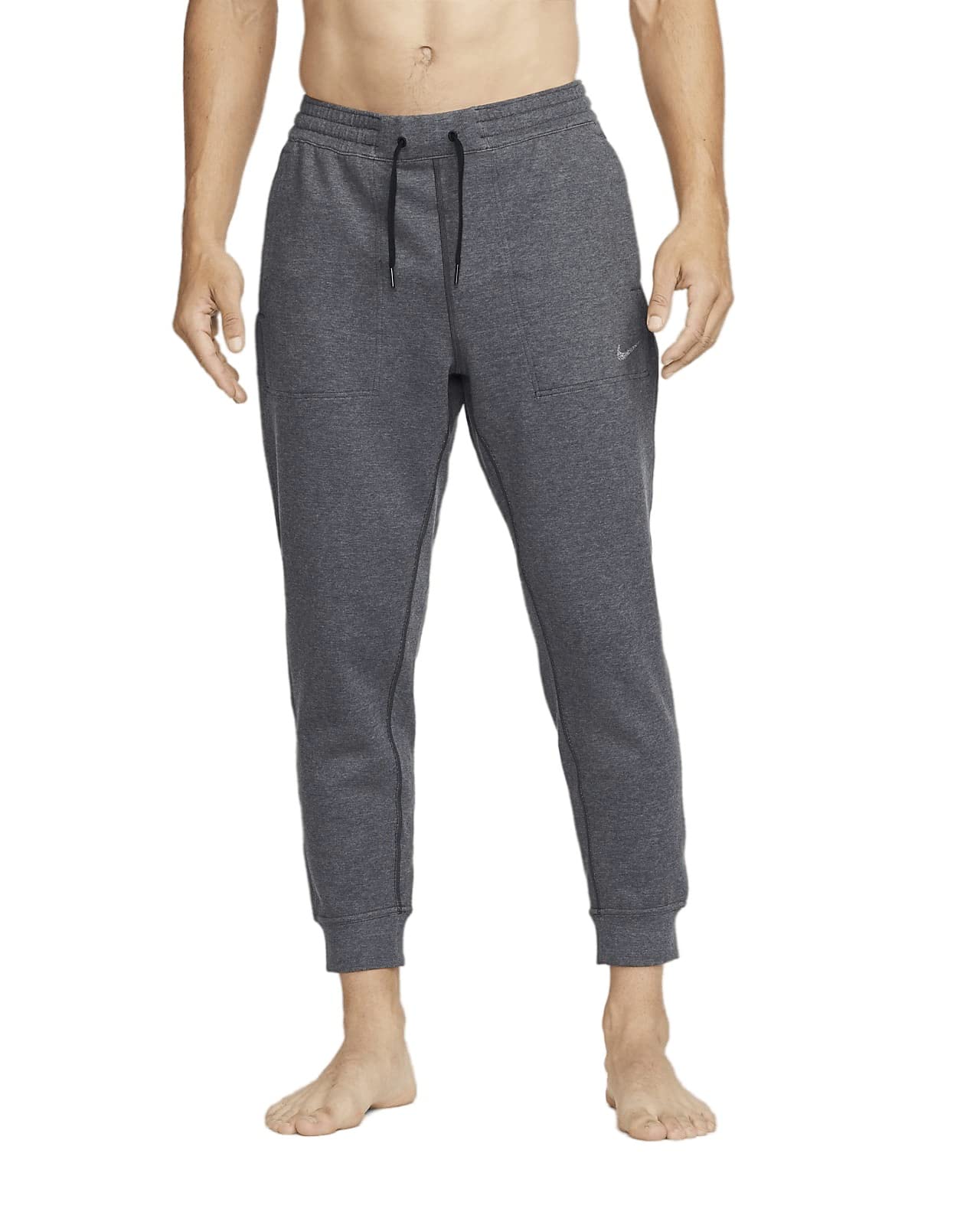 Nike Men's Yoga Dri-FIT Fleece Pants (as1, Alpha, l, Regular, Regular, Dark Grey)