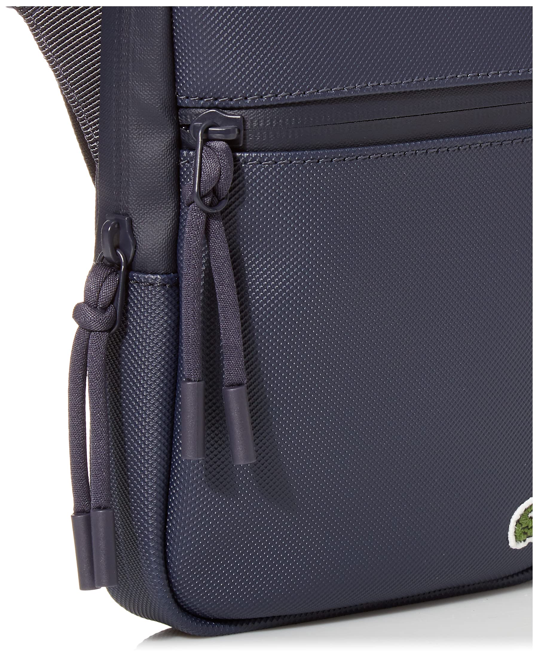 Lacoste Men's PVC Flat Crossover Bag, Tango RED