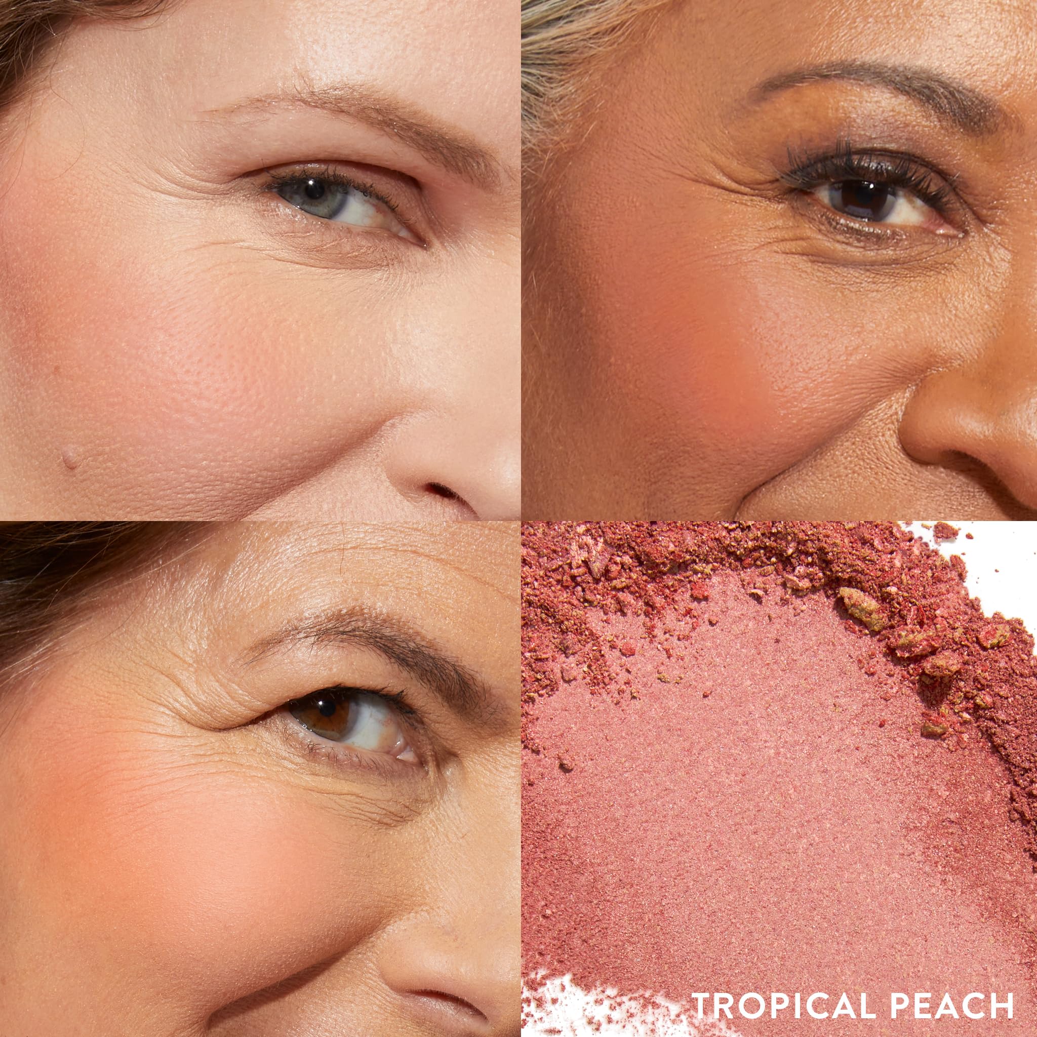 LAURA GELLER NEW YORK Baked Blush-n-Brighten Marbleized Blush - Tropical Peach and Angled Blush Brush Bundle